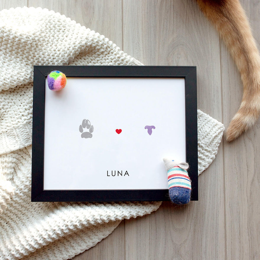 Paw & Nose Print Keepsake in Digital Format | Pet Print Tattoo Idea ...